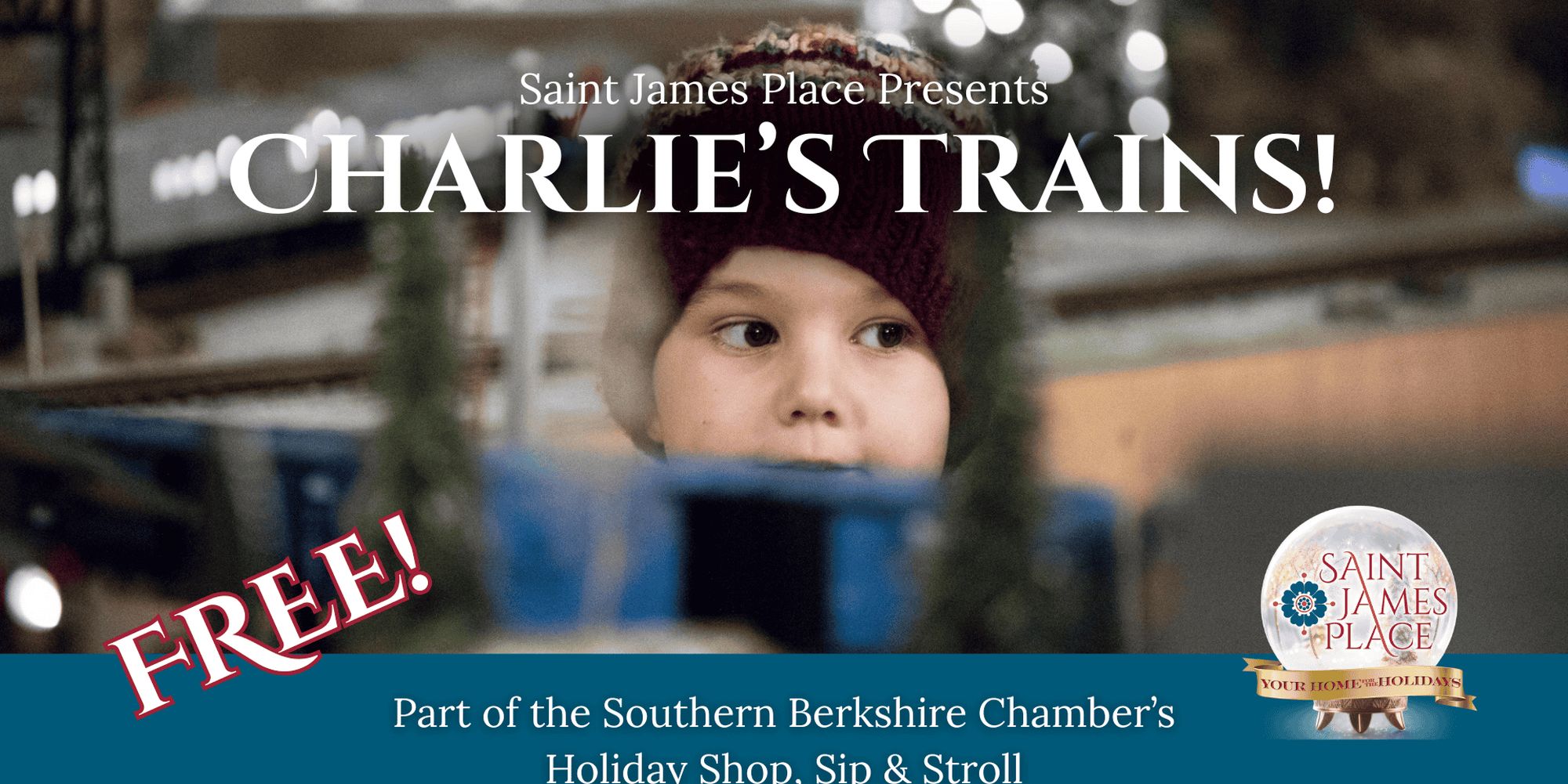 Dec 13: Charlie’s Trains! at Saint James Place